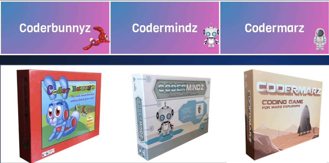 Coder Bunnyz - The Most Comprehensive STEM Coding Board Game Ever! Learn All The Concepts You Ever Need in Computer Programming in a Fun Adventure. Featured at TIME, NBC, Sony, Google, Maker Faires!