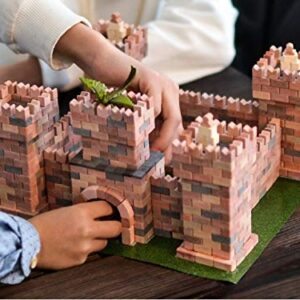 Wise Elk Toy Dragon's Castle Construction Set, Real Plaster Bricks, Gypsum Reusable Building Kit, 1080 Piece