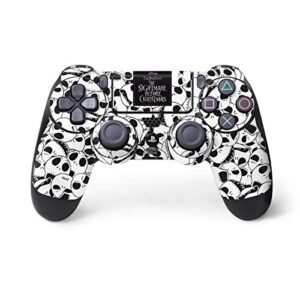 skinit decal gaming skin compatible with ps4 controller - officially licensed disney the nightmare before christmas jack skellington pattern design