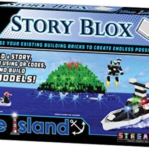 E-Blox Stories Blox Builder - The Island LED Light-Up Building Blocks Stories Toy Set for Kids Ages 8+