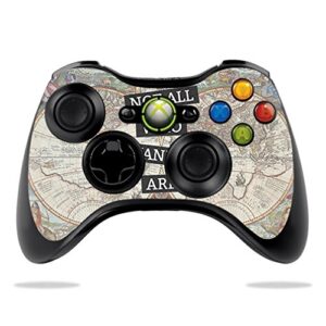 mightyskins skin compatible with microsoft xbox 360 controller - who wander | protective, durable, and unique vinyl decal wrap cover | easy to apply, remove, and change styles | made in the usa