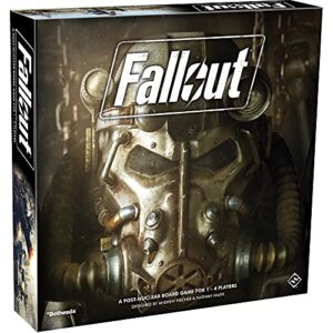 fallout the board game (base) | strategy | apocalyptic adventure game for adults and teens | ages 14 and up | 1 to 4 players | average playtime 2-3 hours | made by fantasy flight games