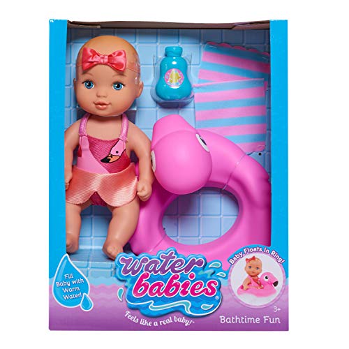 Waterbabies Doll Bathtime Fun, Flamingo, Water Filled Baby Doll Bath Toy and Accessories