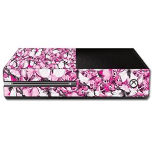 mightyskins skin compatible with microsoft xbox one - butterflies | protective, durable, and unique vinyl decal wrap cover | easy to apply, remove, and change styles | made in the usa