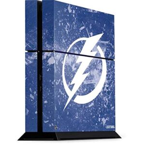 skinit decal gaming skin for ps4 console - officially licensed nhl tampa bay lightning frozen design