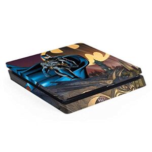 skinit decal gaming skin compatible with ps4 slim - officially licensed warner bros batman in the sky design