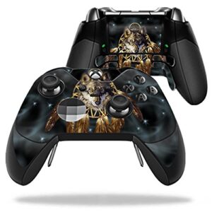 mightyskins skin compatible with microsoft xbox one elite controller - wolf dreams | protective, durable, and unique vinyl wrap cover | easy to apply, remove, and change styles | made in the usa