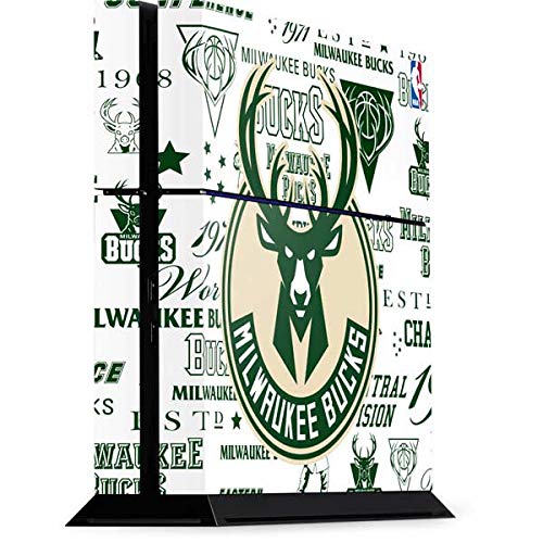 Skinit Decal Gaming Skin for PS4 Console - Officially Licensed NBA Milwaukee Bucks Historic Blast