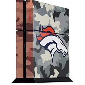 skinit decal gaming skin compatible with ps4 console - officially licensed nfl denver broncos camo design