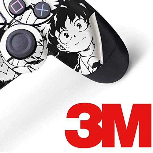 Skinit Decal Gaming Skin Compatible with PS4 Controller - Officially Licensed My Hero Academia All Might and Deku Black and White Design