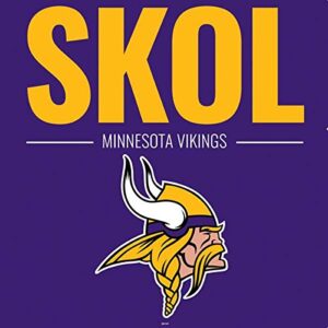 Skinit Decal Gaming Skin Compatible with PS4 Pro/Slim Controller - Officially Licensed NFL Minnesota Vikings Team Motto Design