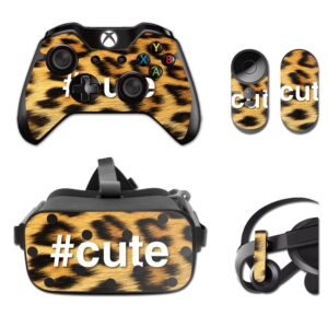 mightyskins skin compatible with oculus rift cv1 – cute | protective, durable, and unique vinyl decal wrap cover | easy to apply, remove, and change styles | made in the usa