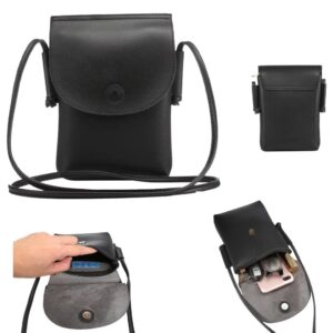 waitingu shoulder crossbody bag soft pu leather cellphone purse moblie phone carrying cases shoulder bag pouch daily use