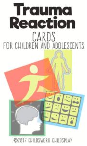 trauma reaction cards for children & adolescents