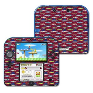 mightyskins skin compatible with nintendo 2ds - saltwater collage | protective, durable, and unique vinyl decal wrap cover | easy to apply, remove, and change styles | made in the usa