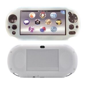 rdfj psvita 2000 silicon full cover skin protector case for psv2000 (white)