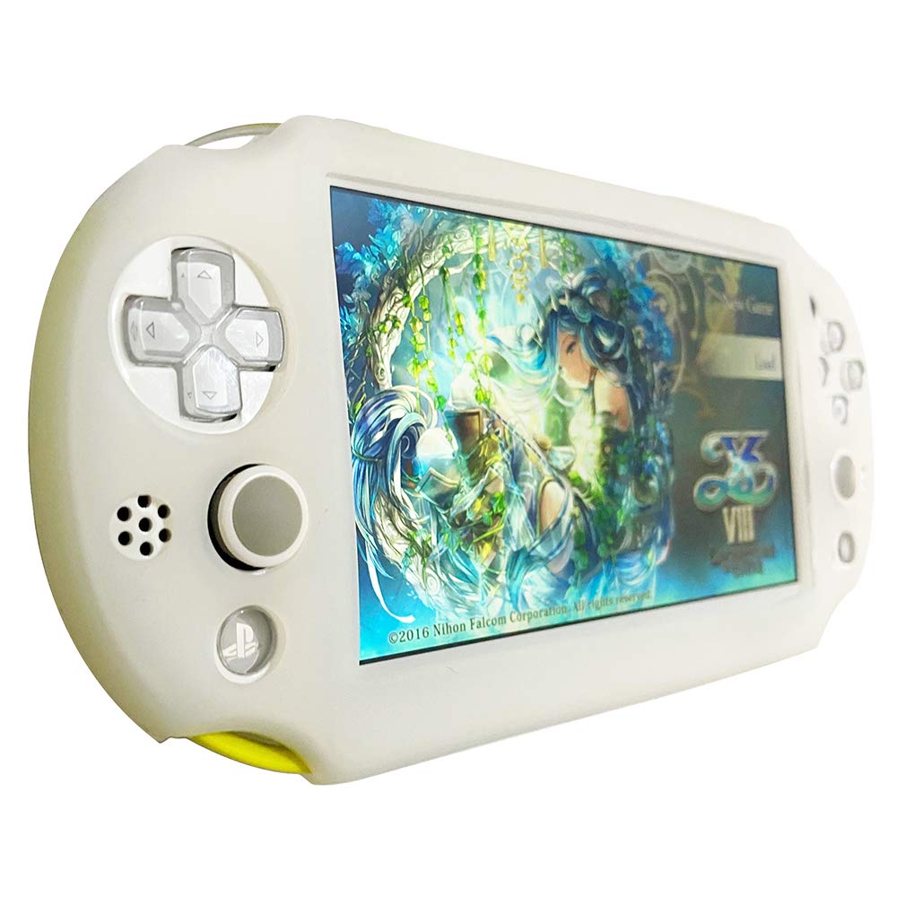 RDFJ PSVita 2000 Silicon Full Cover Skin Protector Case for PSV2000 (White)