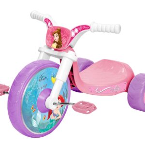 Disney Interactive Studios Disney Princess Ride-On 10" Fly Wheels Junior Cruiser Tricycle with Sounds - Toddler Bike Trike, Ages 18-36M, for Kids 33”-35” Tall - 35 lbs. Weight Limit