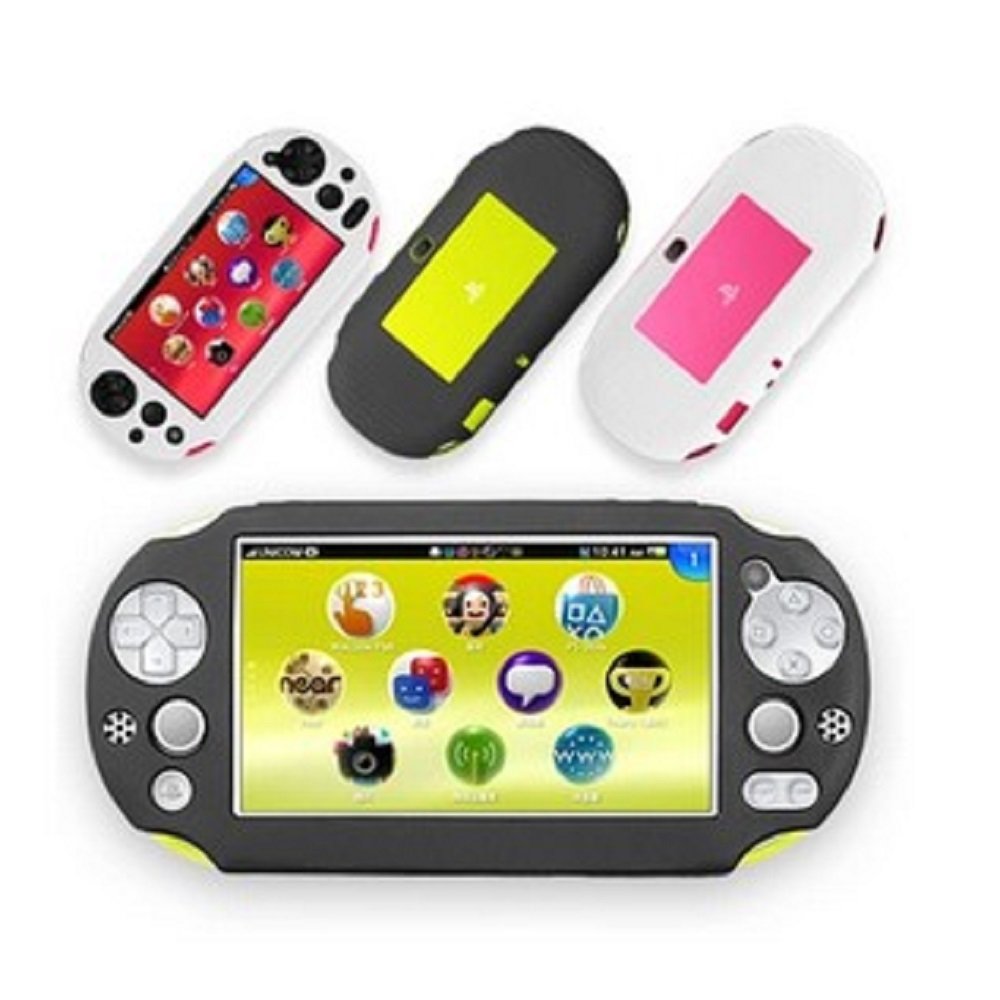 RDFJ PSVita 2000 Silicon Full Cover Skin Protector Case for PSV2000 (White)