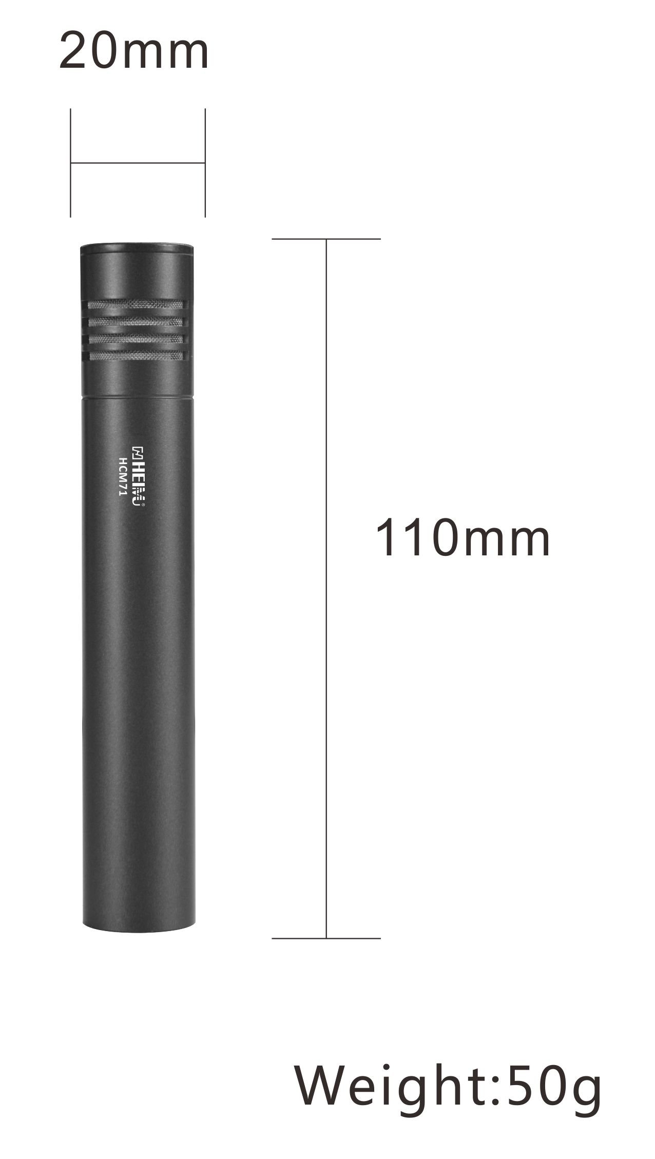 HEIMU Professional Condenser Microphone (Condenser Mic)