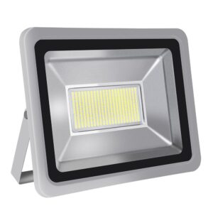 200w led flood light, 20000lm 6000k(cold white) floodlight, ip65 waterproof super bright work lights, ce and rohs certified outdoor security lighting for garage, garden, playground 110v (200)