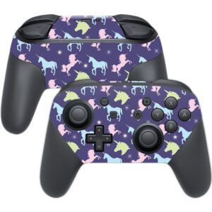 mightyskins skin compatible with nintendo switch pro controller - unicorn dream | protective, durable, and unique vinyl decal wrap cover | easy to apply, remove, and change styles | made in the usa