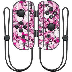 mightyskins skin compatible with nintendo joy-con controller – butterflies | protective, durable, and unique vinyl decal wrap cover | easy to apply, remove, and change styles | made in the usa