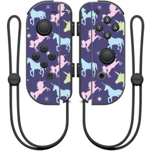 mightyskins skin compatible with nintendo joy-con controller – unicorn dream | protective, durable, and unique vinyl decal wrap cover | easy to apply, remove, and change styles | made in the usa