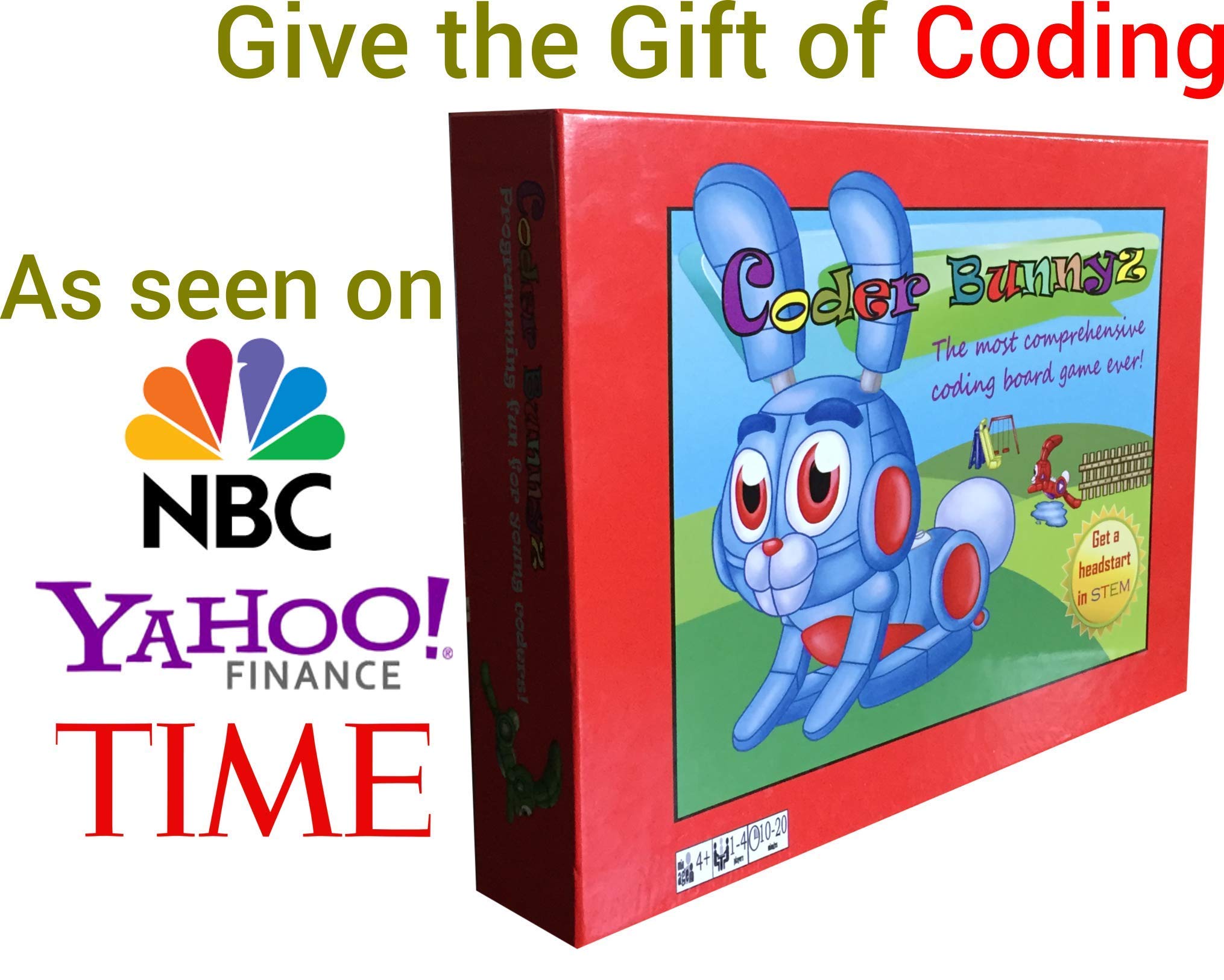 Coder Bunnyz - The Most Comprehensive STEM Coding Board Game Ever! Learn All The Concepts You Ever Need in Computer Programming in a Fun Adventure. Featured at TIME, NBC, Sony, Google, Maker Faires!