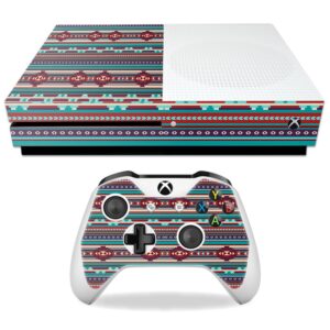 mightyskins skin compatible with microsoft xbox one s - southwest stripes | protective, durable, and unique vinyl decal wrap cover | easy to apply, remove, and change styles | made in the usa