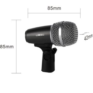 Wired Microphone Kit for Drum and Other Musical Instruments (Small Drum Mic)