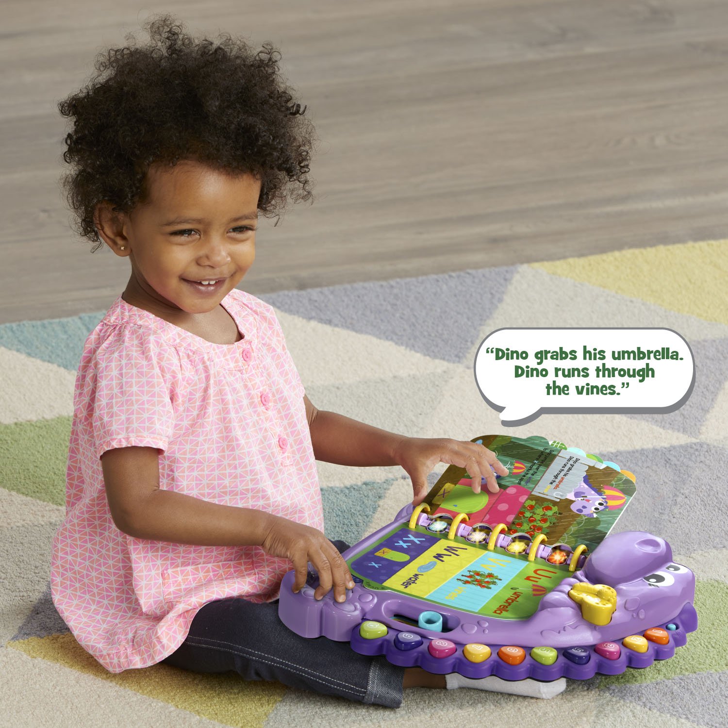 LeapFrog Dino's Delightful Day Alphabet Book, Purple