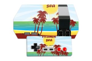 mightyskins skin compatible with nintendo nes classic edition – vitamin sea | protective, durable, and unique vinyl decal wrap cover | easy to apply, remove, and change styles | made in the usa