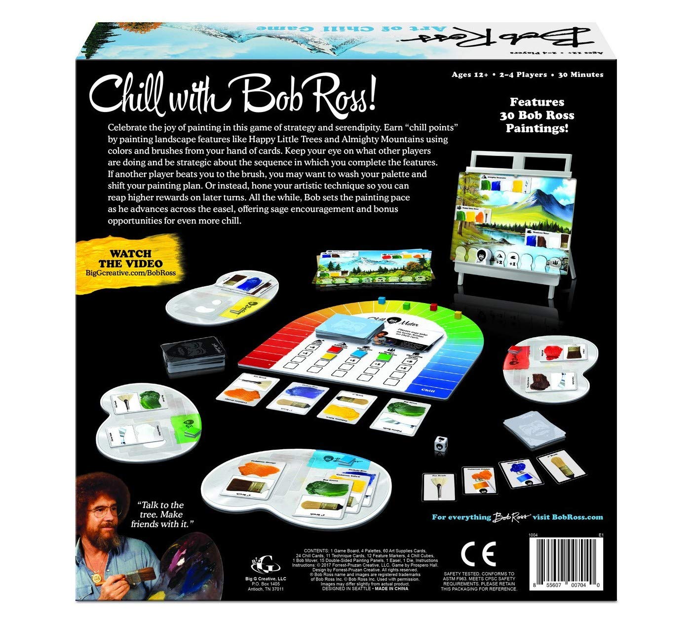 Big G Creative Bob Ross the Art of Chill