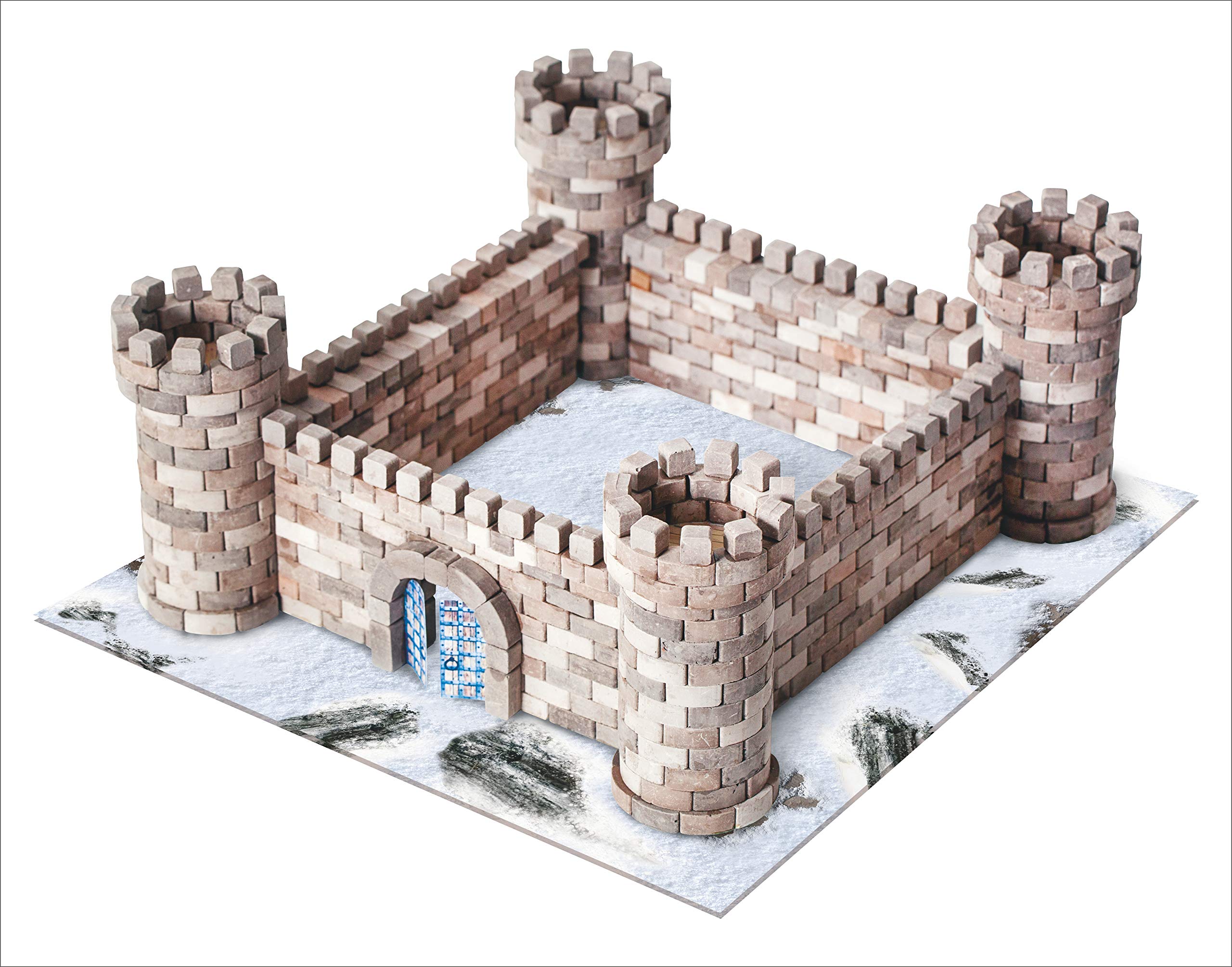 Wise Elk Toy Eagle Nest Castle Educational Gift Construction Set, Real Plaster Bricks, Gypsum Reusable Building Kit, 870 Piece