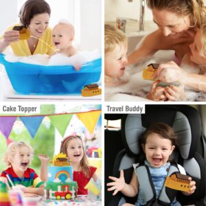 DolliBu Noah's Ark Bath Buddy Squirter - Floating Noahs Ark Rubber Bath Toy, Water Squirting Bathtime Play for Toddlers, Cute Bible Boat Watercraft Toy for The Bathtub, Beach, & Pool for Girls & Boys