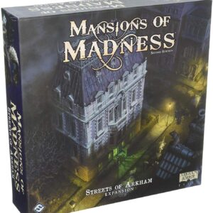 Mansions of Madness Streets of Arkham EXPANSION | Horror Game | Mystery Board Game for Teens and Adults | Ages 14+ | 1-5 Players | Average Playtime 2-3 Hours | Made by Fantasy Flight Games