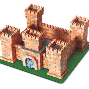 Wise Elk Toy Dragon's Castle Construction Set, Real Plaster Bricks, Gypsum Reusable Building Kit, 1080 Piece