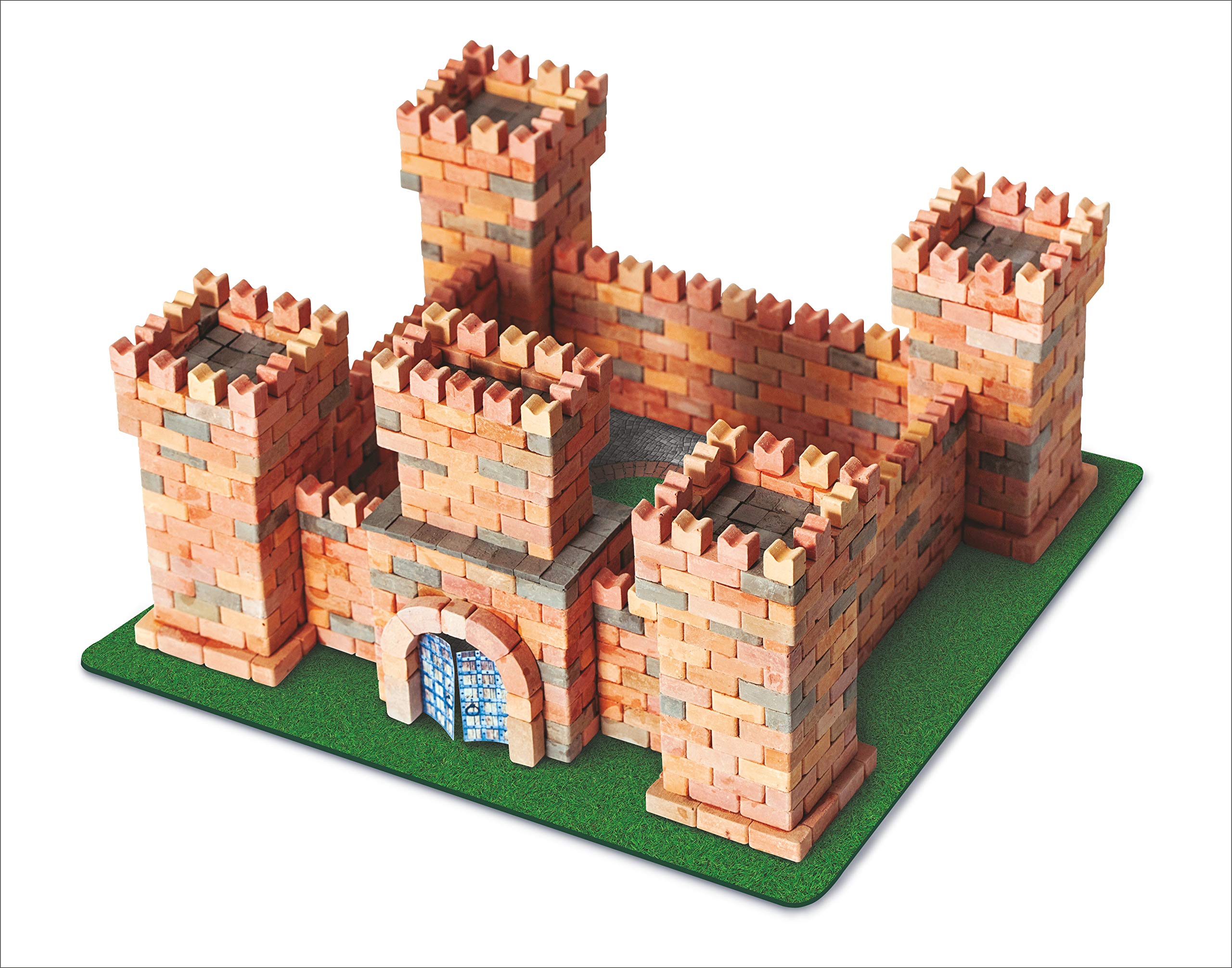 Wise Elk Toy Dragon's Castle Construction Set, Real Plaster Bricks, Gypsum Reusable Building Kit, 1080 Piece