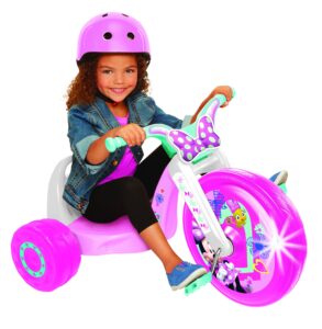 fly wheels minnie 15"junior cruiser, 1 ride-on, ages 3-7, pink/white, 20" w x 22.5" h x 32.83" l