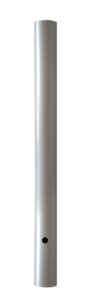 wellite 72 inch outdoor direct burial lamp post aluminum post pole fits most 3" post top fixtures includes inlet hole for landscape garden street home lighting, silver color