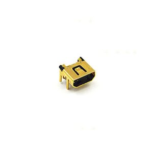 Power Jack Charging Port Socket Connector Dock for Nintendo DS Lite DSL NDSL Replacement Part - Gold