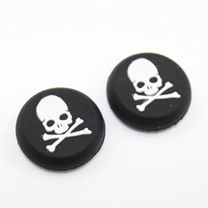 thumbstick thumb grip stick silicone cap cover joystick grips for ps4 ps3 ps2 ps4 pro slim xbox one xbox one slim xbox one elite xbox 360 controller white skull color