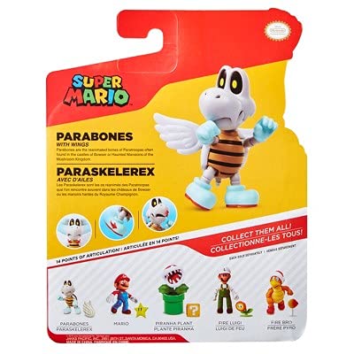 World of Nintendo Nintendo Super Mario Parabones 4” Articulated Figure with Wings for 36 months to 72 months