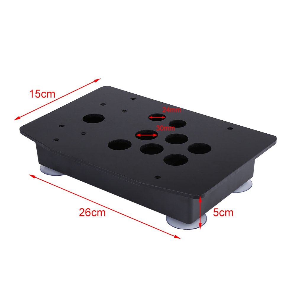 Acrylic Panel and Case DIY Set Kits Replacement for Arcade Game Joystick DIY Set Kits Replacement Game Machine Cabinet Controller DIY Kit