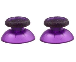 2 x thumbsticks thumb grip stick joystick cap for ps4 game system controller - clear purple