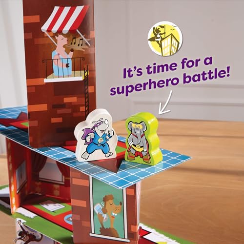 HABA Rhino Hero Super Battle - Exciting 3D Stacking Board Game for Kids & Adults, Fun Family Games, Stacking Card Games for Kids, Made in Germany