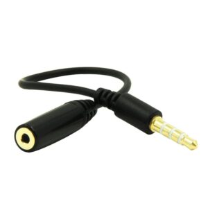 3.5mm male to 2.5mm female stereo 4 pole headphone jack aux audio adapter cable cord