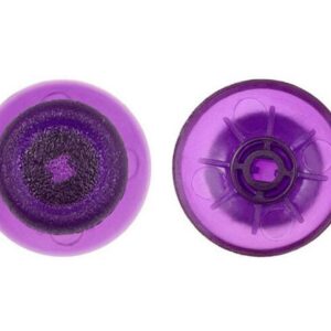 2 x Thumbsticks Thumb Grip Stick Joystick Cap for PS4 Game System Controller - Clear Purple