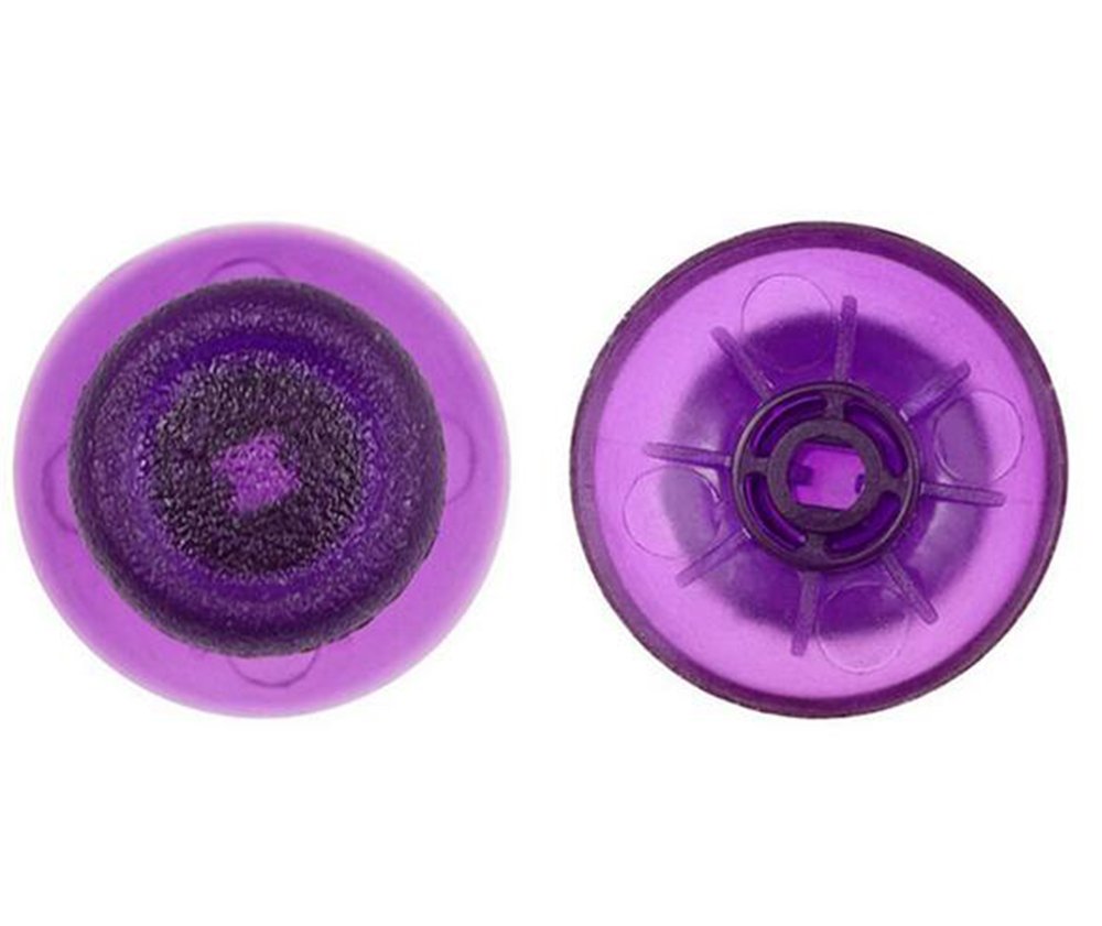 2 x Thumbsticks Thumb Grip Stick Joystick Cap for PS4 Game System Controller - Clear Purple